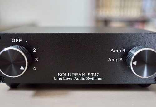 Cтерео аудио переключатель solupeak ST42