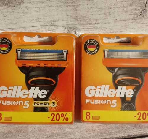 Gillette Fusion5 и Fusion5 power 8шт