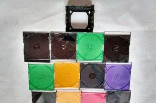 Цветные боксы под cd,cтойка под dvd и cd