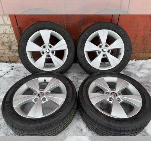 R16 Skoda Oригинал Goodyear 5на112 Dia57.1