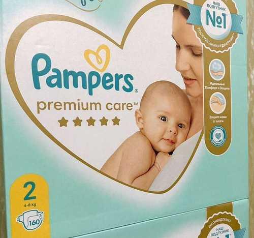 Подгузники pampers premium care 2