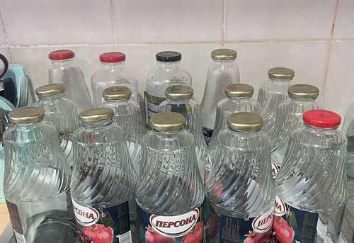 Бутылки стеклянные 15шт