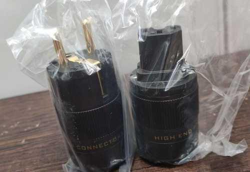 Комплект силовых разъемов High End power gold 10шт