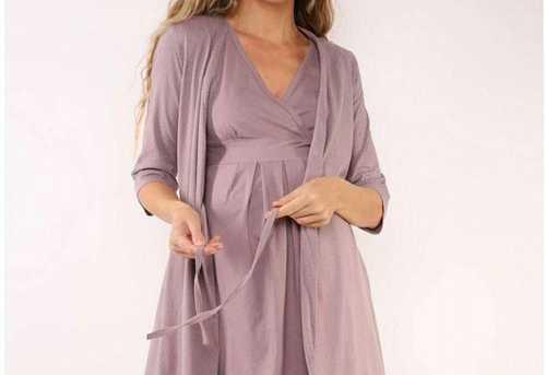 Сорочка +халат для беременных, размер 46