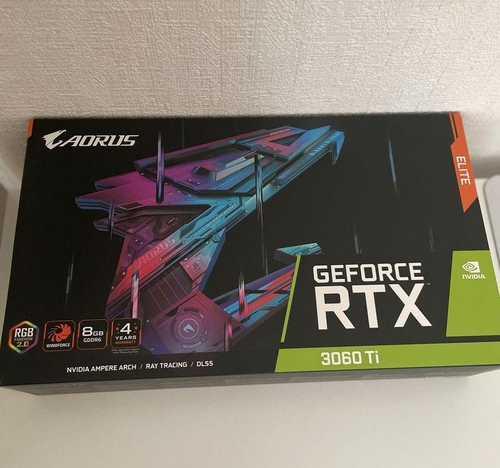 Видеокарта rtx 3060 ti 8gb Aorus Elite