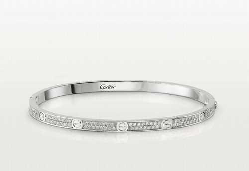 Браслет cartier love с бриллиантами