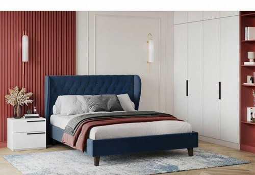 Кровать Виенсо 180 Velvet Blue