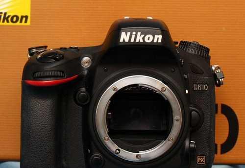 Полнокадровый Nikon D610 (пробег 15000)