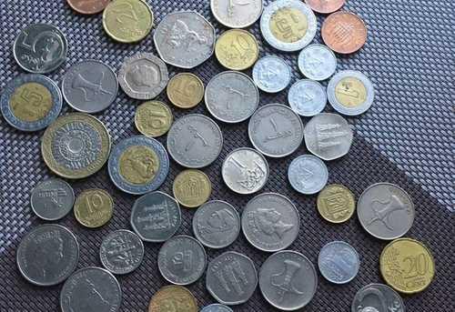 Монеты разных стран 52 шт