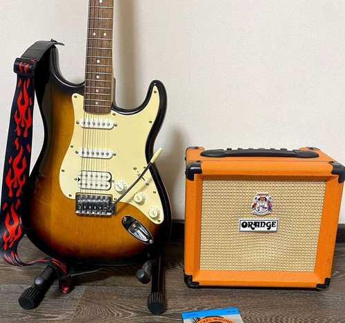 Электрогитара Fender Squier Комбик Orange