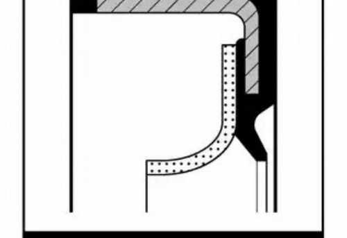 Elring 129.780 Сальник коленчатого/распределительн