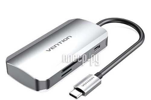 Хаб USB Vention USB-C - USB 3.0x3/SD/TF/PD tnhhb