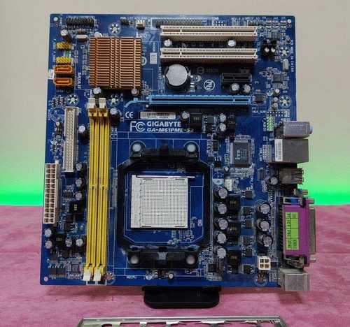 Мат. плата Gigabyte/GA-M61PME-S2/AM2/mATX/DDR2