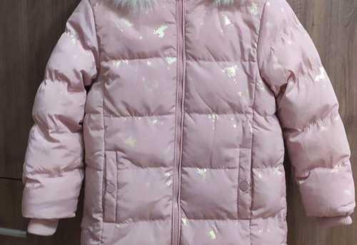 Зимнее пальто для девочки 116