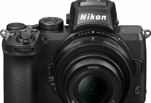 Фотоаппарат Nikon Z 50 DX 16-50 Kit, новый