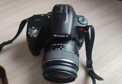 Зеркальный фотоаппарат Sony alpha 390 комплект
