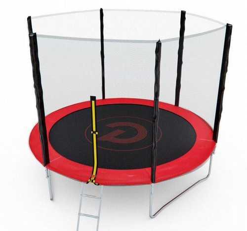 Батут с сеткой DFC pelpo 10ft с лестницей RED