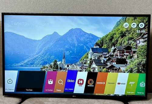 4K UHD LG 43" (108 см), SmartTV, WebOS, Wi-Fi