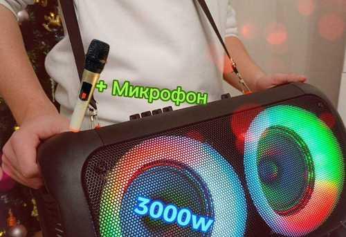 Большая Блютуз колонка 3000w +Микрофон