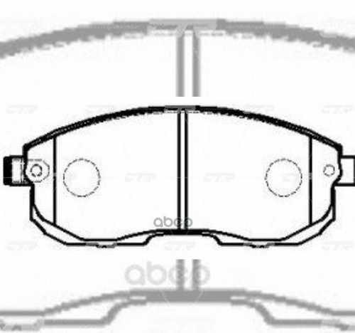 Ckn-53 gk0768 колодки тормозные дисковые перед CTR