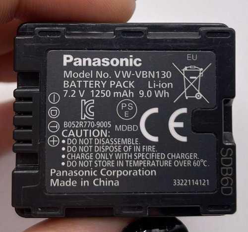 Аккумулятор Panasonic VW-VBN130 бу