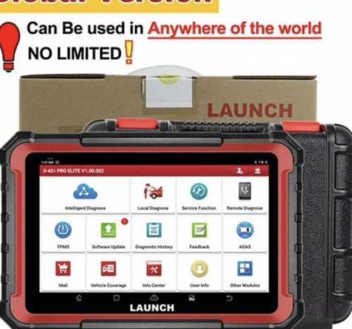 Мультимарочный сканер Launch Pros Elite 431