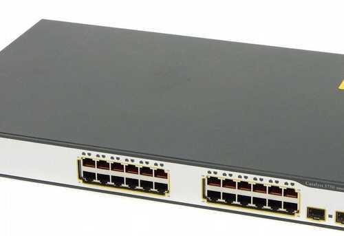 Коммутатор Cisco WS-C3750-24PS-S POE