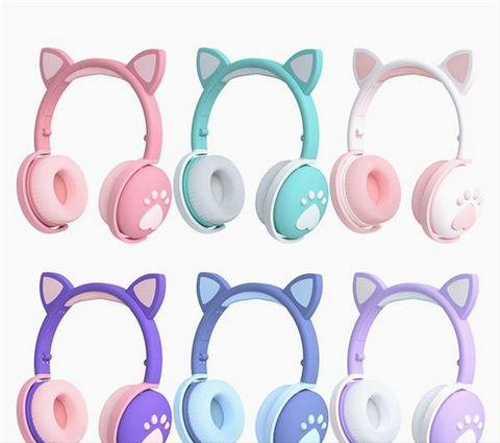 Проводные LED наушники BK-48 CAT EAR Headphones с