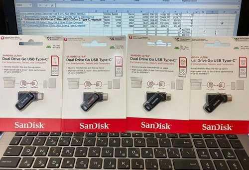 SanDisk Ultra Dual Drive Go USB Type-C 256гб/128/5