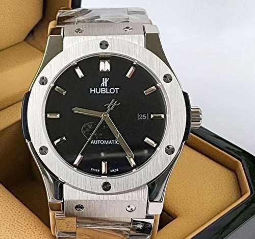 Мужские часы hublot classic fusion стальные