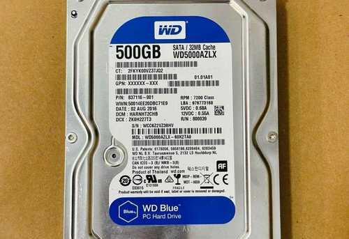 Жесткий диск 3,5" Western Digital WD Blue 500 гб