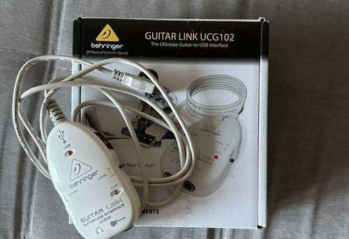 Гитарный интерфейс Behringer guitar link ucg102