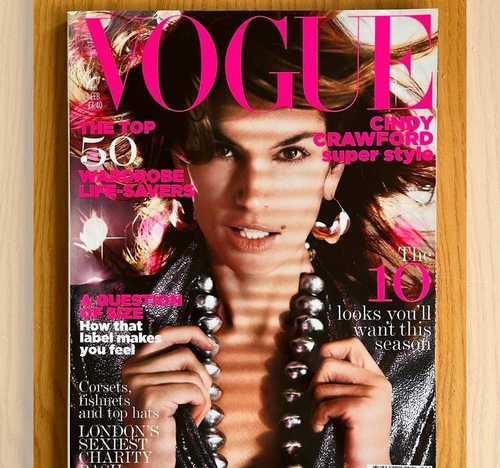 Журнал Vogue UK с Синди Кроуфорд