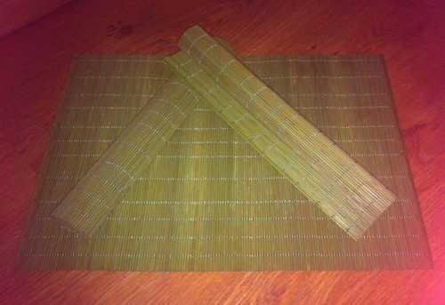 3 коврика для сервировки стола Бали натур.соломка