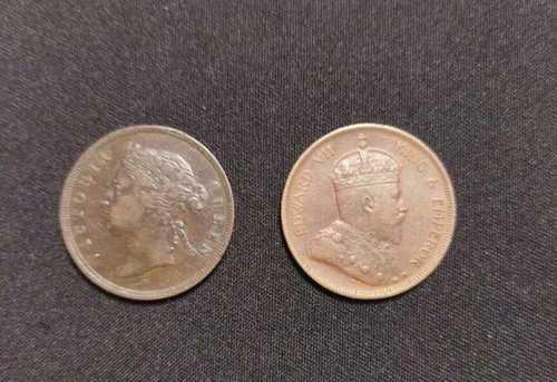 Стрейтс Сетлментс 1 цент 1872 и 1903 года