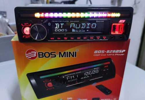 Магнитола Bos-Mini 828, DSP процессор,цветомузыка