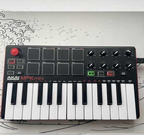 Midi клавиатура akai mpk mini mk2