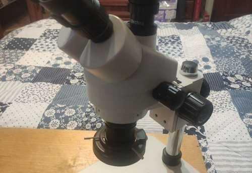 Микроскоп Тринокулярный для пайки + hdmi