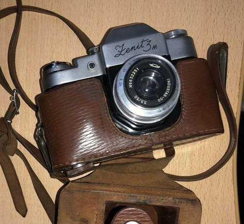 Плёночный фотоаппарат Zenit 3M ретро винтаж