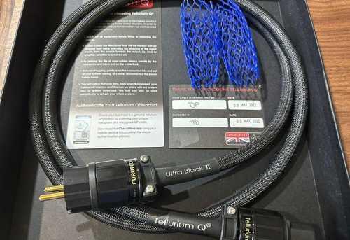 Сетевой кабель Tellurium Q Ultra Black II Power