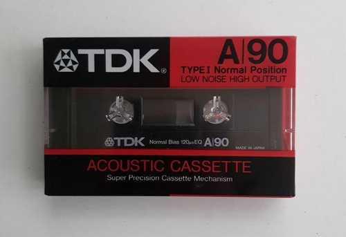 Аудиокассета TDK a 90 новая японская запечатанная
