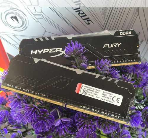 Оперативная память Kingston fury RGB 32 гб 3733мгц