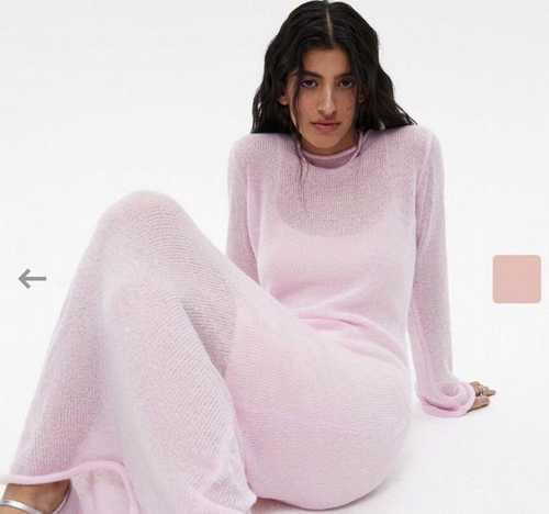 Платье макси ажурной вязки от Sharmstore