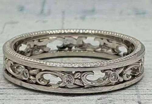 Обручальное кольцо c бриллиантами