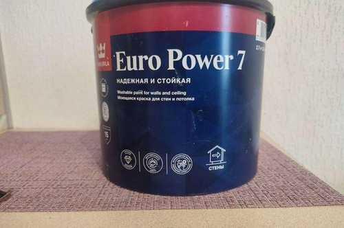 Краска Tikkurila euro power 7 2.7 литра