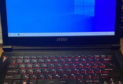 Ноутбук MSI GS43VR, core i7 GTX1060 DDR4 16 gb