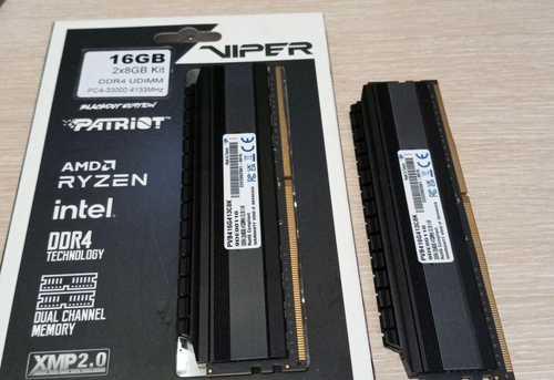 Оперативная память ddr4 16gb patriot viper