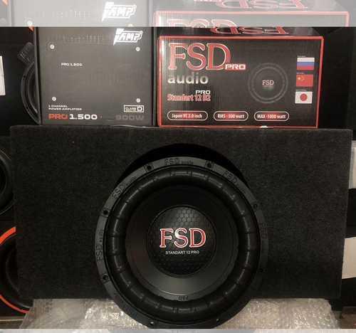 Сабвуфер FSD Audio 1000W с усилителем