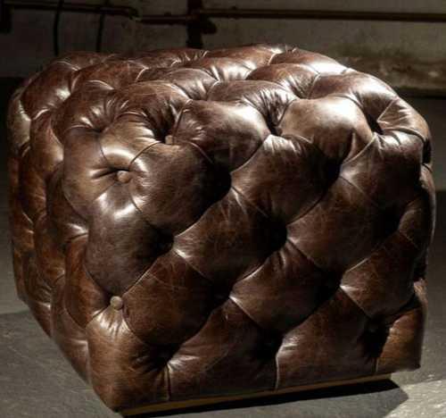 Пуф chesterfield, buttoned leather