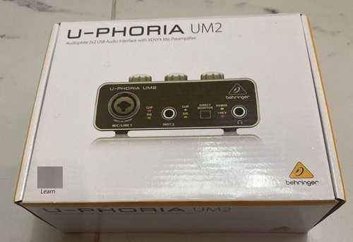 Звуковая карта u-phoria um2 behringer